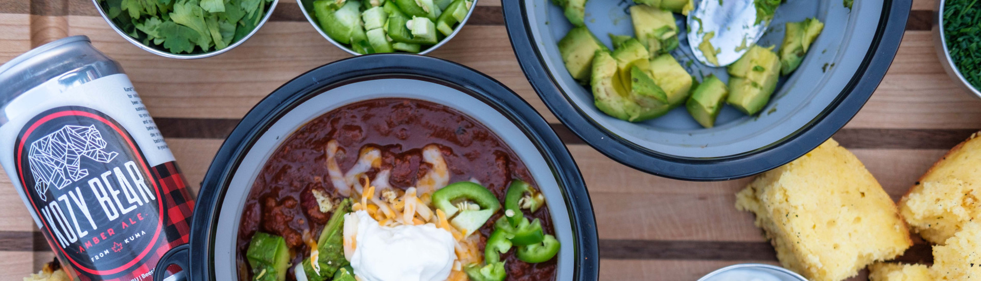 Kuma Kitchen - Labour Day Chili & Cornbread