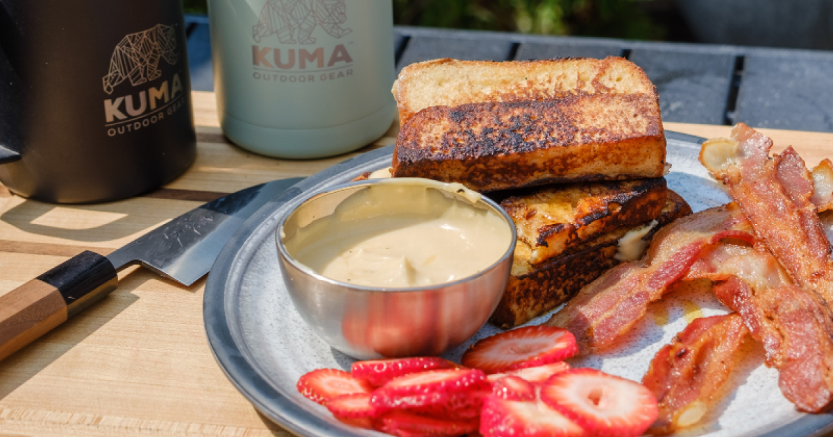 Kuma Kitchen - French Toast Sticks with Maple Cream Cheese Dipping Sauce